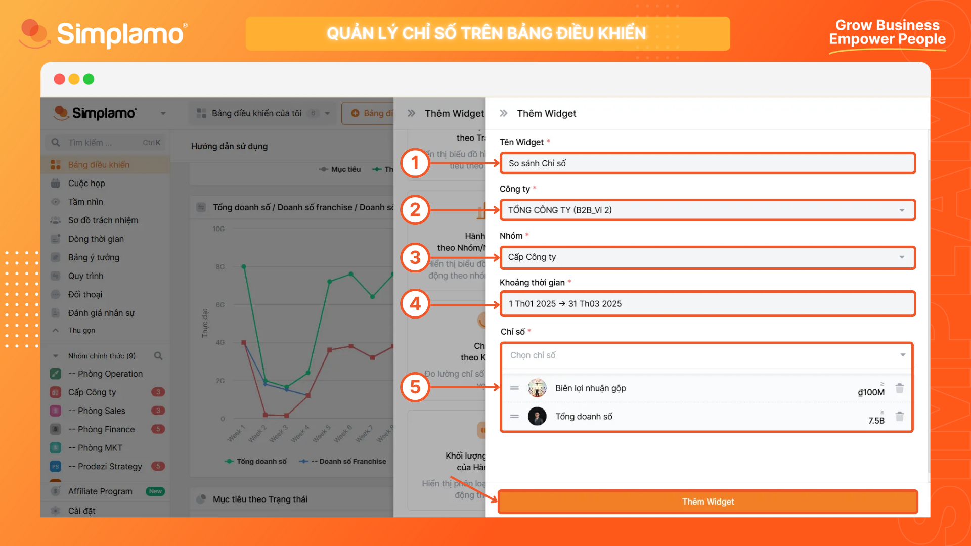 Quản lý Chỉ số | Help Center Simplamo